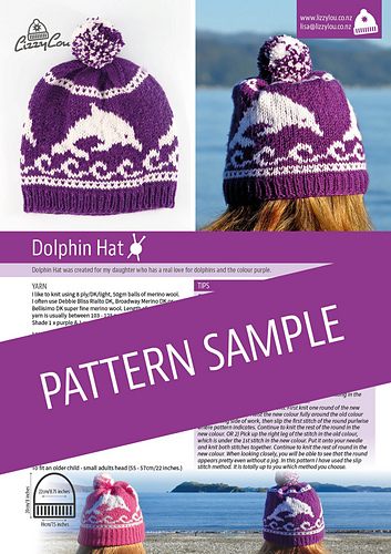 Ravelry: 2 Dolphin Hats pattern by LizzyLou Knits