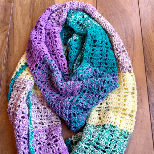 Ravelry: Leafy Boughs Wrap pattern by Heather C Gibbs (KCACO.UK)