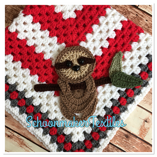 Ravelry: Baby Sloth Applique pattern by Lisa Schoonmaker