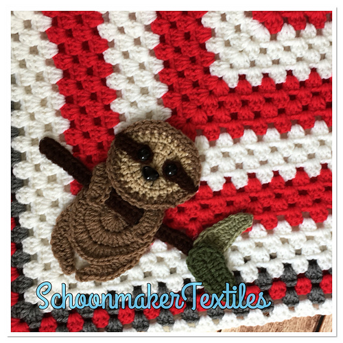Ravelry: Baby Sloth Applique pattern by Lisa Schoonmaker