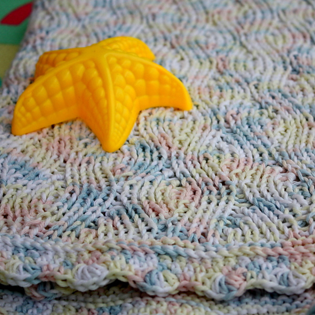 Ravelry: Baby BLANKET Sea Wave pattern by Julia Noskova