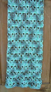 Ravelry: #387 Laurel Broomstick Lace Scarf pattern by Schaefer Design