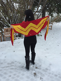 Ravelry: Wonder Woman Wrap (knit) pattern by Carissa Browning