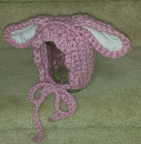 Ravelry: Newborn Lamb or Bunny Bonnet pattern by Chelsie Brady