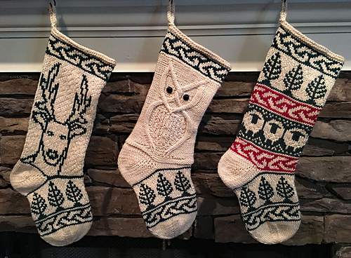 Ravelry: Celtic Deer Stocking pattern by Darlene Swaim