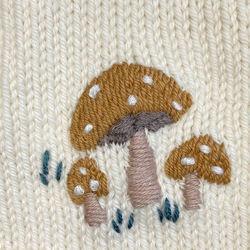 Ravelry: Toadstools Embroidered Bonnet pattern by Julie Taylor