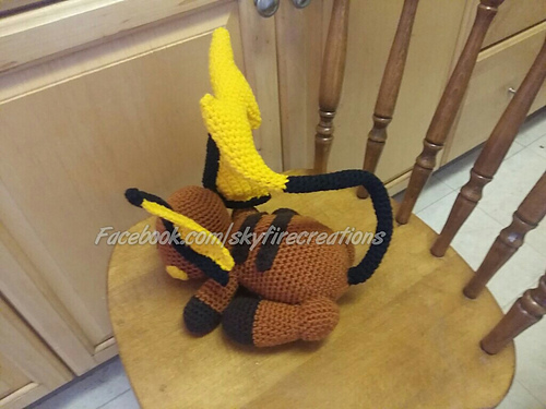 Ravelry: Raichu Plush pattern by Beth Mulligan of Skyfire Creations