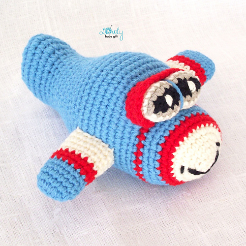 Ravelry: Amigurumi Airplane Stuffed Tiny Toy pattern by Viktorija ...