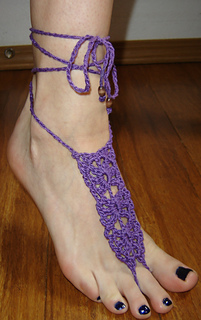 Ravelry: Lizbeth Lace Barefoot Sandals pattern by donna b