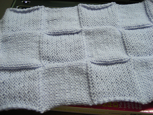 Ravelry: Checkerboard Scarf pattern by Pierrot (Gosyo Co., Ltd)