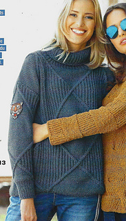 Ravelry: # 13 Pull à losanges pattern by Sabrina/Sandra team designers