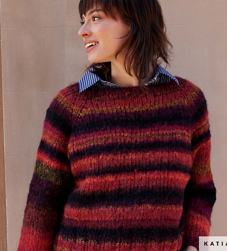 Ravelry: Basic Sweater Knit in the Round (Pull) pattern by Fil Katia