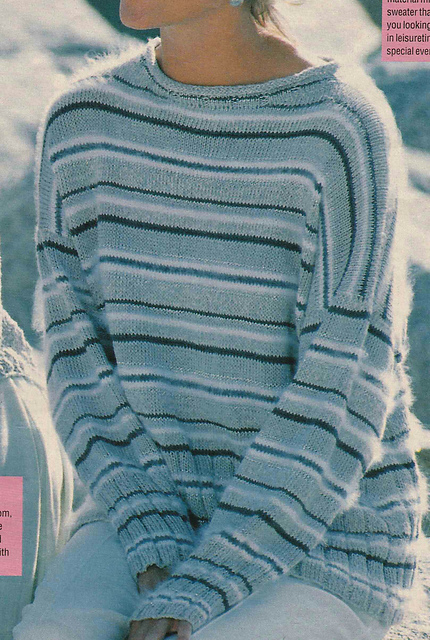 Ravelry: # 10 Striped Sweater pattern by Sandra Magazine