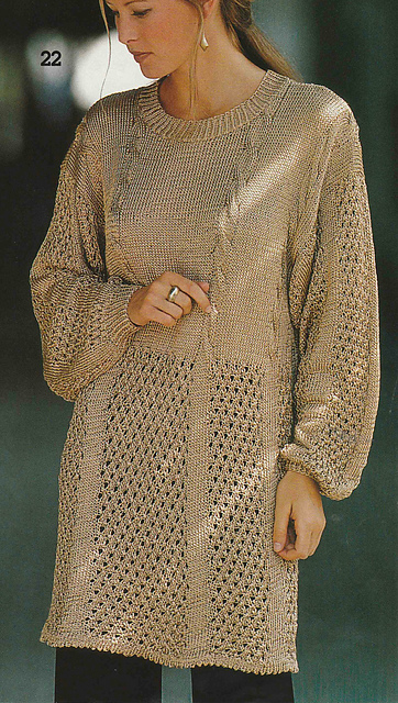 Ravelry: # 22 Pull doré au point de résille pattern by Sabrina/Sandra ...