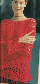 Ravelry: # 31 Red Crochet Sweater pattern by Sandra Magazine