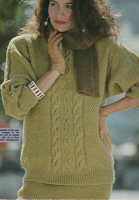 Ravelry: # 02 Light Green Sweater pattern by Sandra Magazine