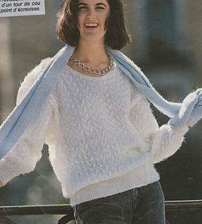 Ravelry: # 32 Pull au point torsadé pattern by Sandra Magazine