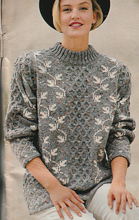 Ravelry: # 35 Pull à feuilles grimpantes pattern by Sandra Magazine