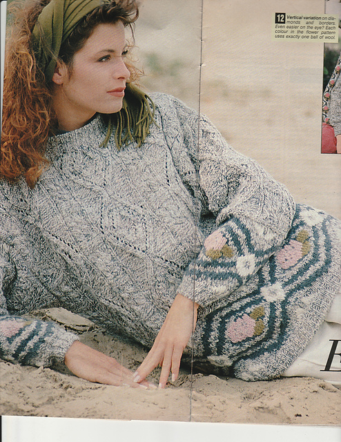 Ravelry: # 11 Sweater with Jacquard Border pattern by Sandra Magazine