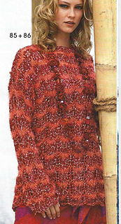 Ravelry: # 85 Pull orange à motif ondulé pattern by Stricktrends Design ...