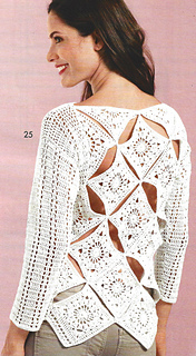 Ravelry: # 25 Pull blanc avec losanges pattern by Ursula Marxer ...
