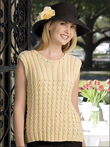 Ravelry: Eyelet Rib Tank pattern by Betsy Ann Dey