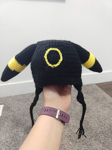 Ravelry: Dark Evolution Hat -- Inspired by Pokemon Umbreon pattern by ...