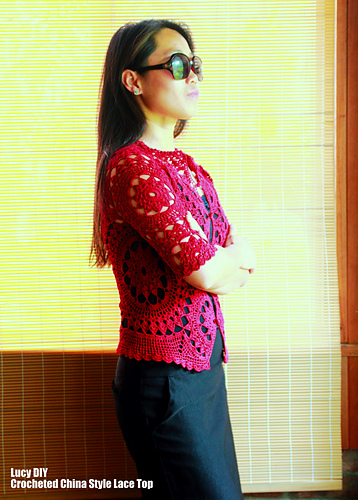 Ravelry: lucyscorner's Crocheted China Style Lace top