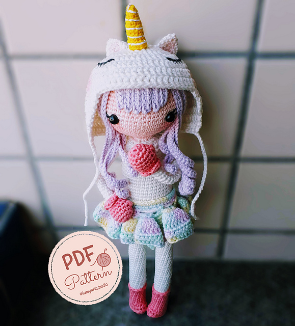 Ravelry: Babi, the Unicorn Lady pattern by Lumy Levenhagen