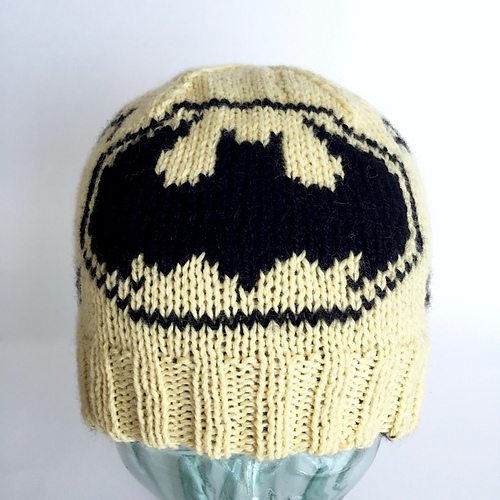 Ravelry: Dark Hero reversible beanie pattern by Level Up Nerd Apparel
