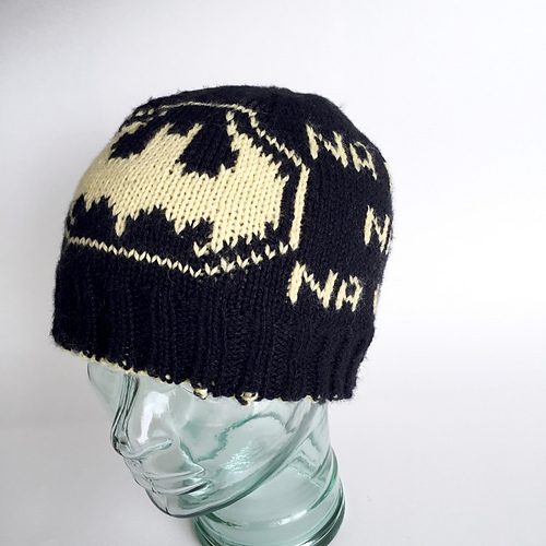 Ravelry: Dark Hero reversible beanie pattern by Level Up Nerd Apparel