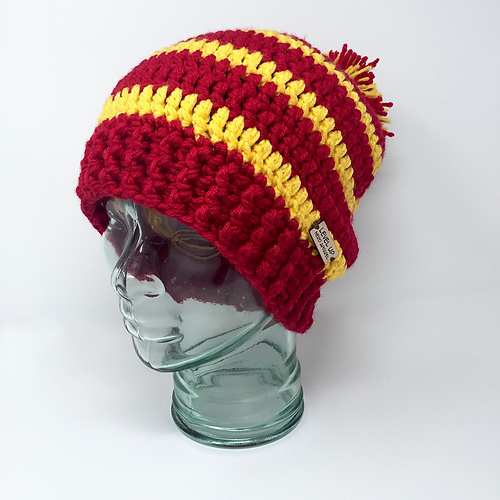 Ravelry: Magical School slouch beanie pattern by Level Up Nerd Apparel