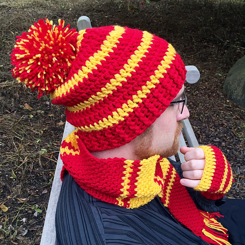 Ravelry: Magical School slouch beanie pattern by Level Up Nerd Apparel