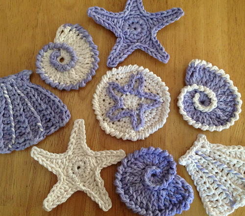 Ravelry: Sea Shell Motifs /Garland pattern by Lynne Samaan