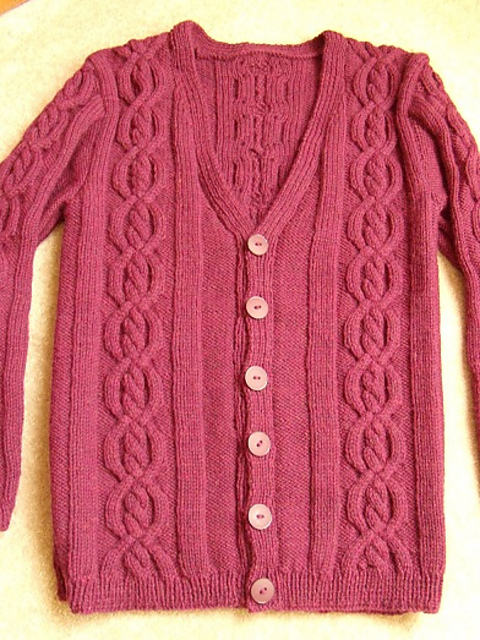 Ravelry: Cabled Women's Cardigan pattern by Lion Brand Yarn
