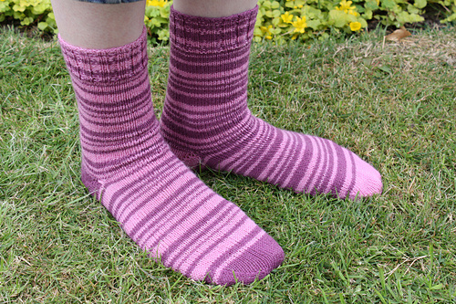 Ravelry: Offset Stripe Socks pattern by Lyssie Page