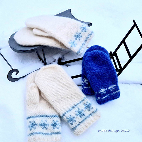 Ravelry: Enkle Vintervotter / Winter mittens pattern by MaBe