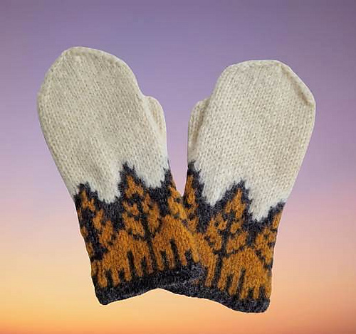 Ravelry: Tova bladvotter / Leaf mittens pattern by MaBe