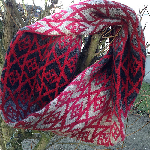 Ravelry: Kauni meets Kauni Cowl pattern by Marion Bulin