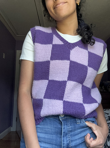 Ravelry: Checkered Vest pattern by Andrea Gaughan