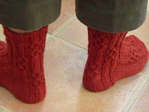 Ravelry: Eminence Rouge Socks pattern by Madeleine Fitzgerald