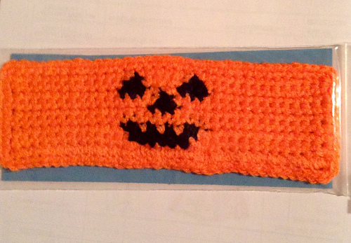 Ravelry: Halloween Pumpkin Cuff pattern by Kj Hay