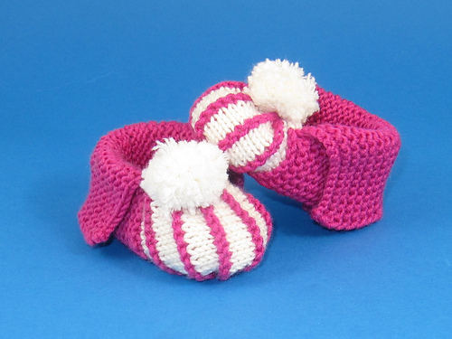 Ravelry: Baby Granny Bobble Stripe Slippers pattern by Christine Grant