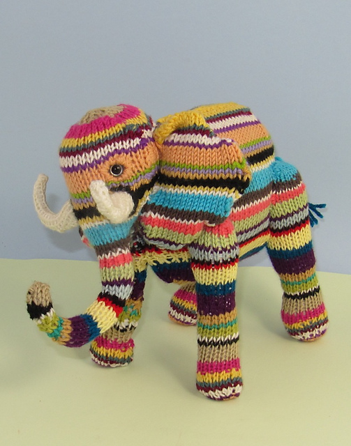 Ravelry: Random Stripe Elephant pattern by Christine Grant