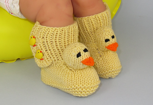 Ravelry: Baby Chick Boots (Booties) pattern by Christine Grant