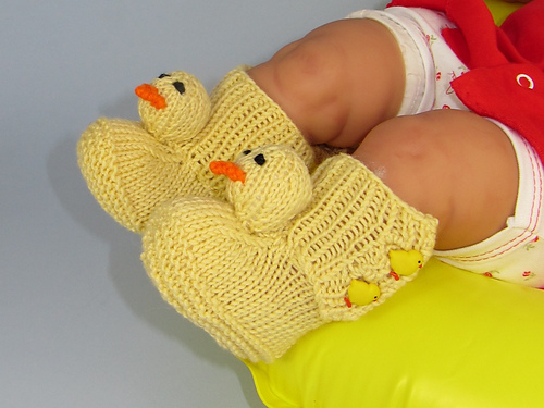 Ravelry: Baby Chick Boots (Booties) pattern by Christine Grant