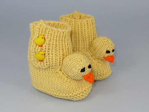 Ravelry: Baby Chick Boots (Booties) pattern by Christine Grant