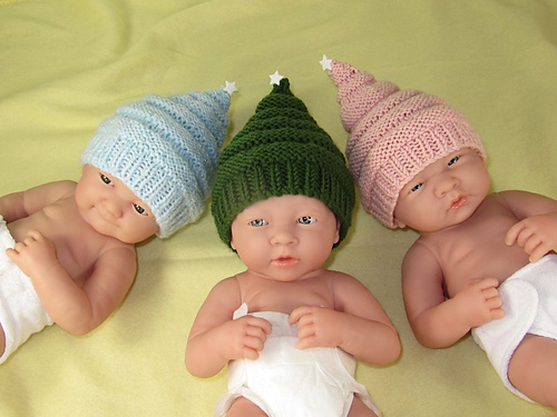 Ravelry: Preemie, Tiny and Newborn Baby Little Star Christmas Hat ...