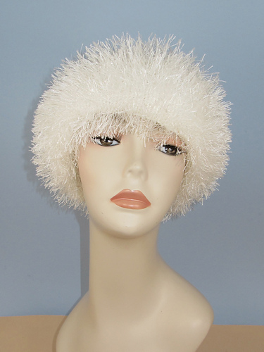 Ravelry: Faux Fur Trim Garter Stitch Beanie Hat pattern by Christine Grant