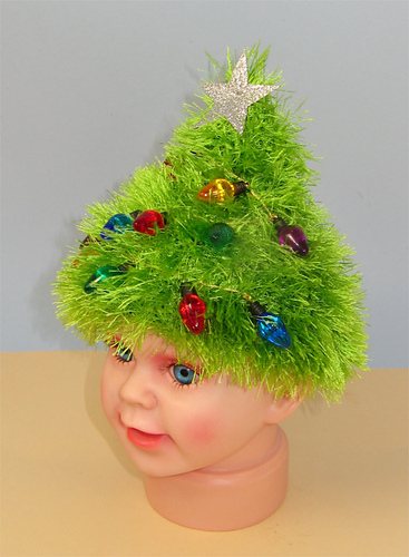 Ravelry: Childrens Easy Christmas Tree Beanie Hat pattern by Christine ...
